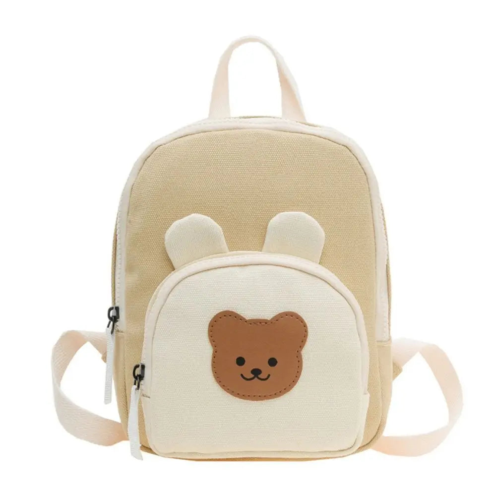 Cute Korean Kindergarten Schoolbag Canvas Cartoon Bear Children's Hand ...